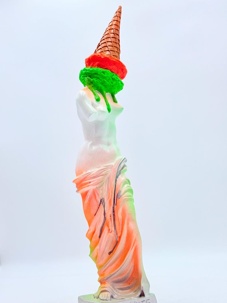 Venus Gelato Sculpture | Neon Ice Cream Pop Art | Handmade Luxury ...