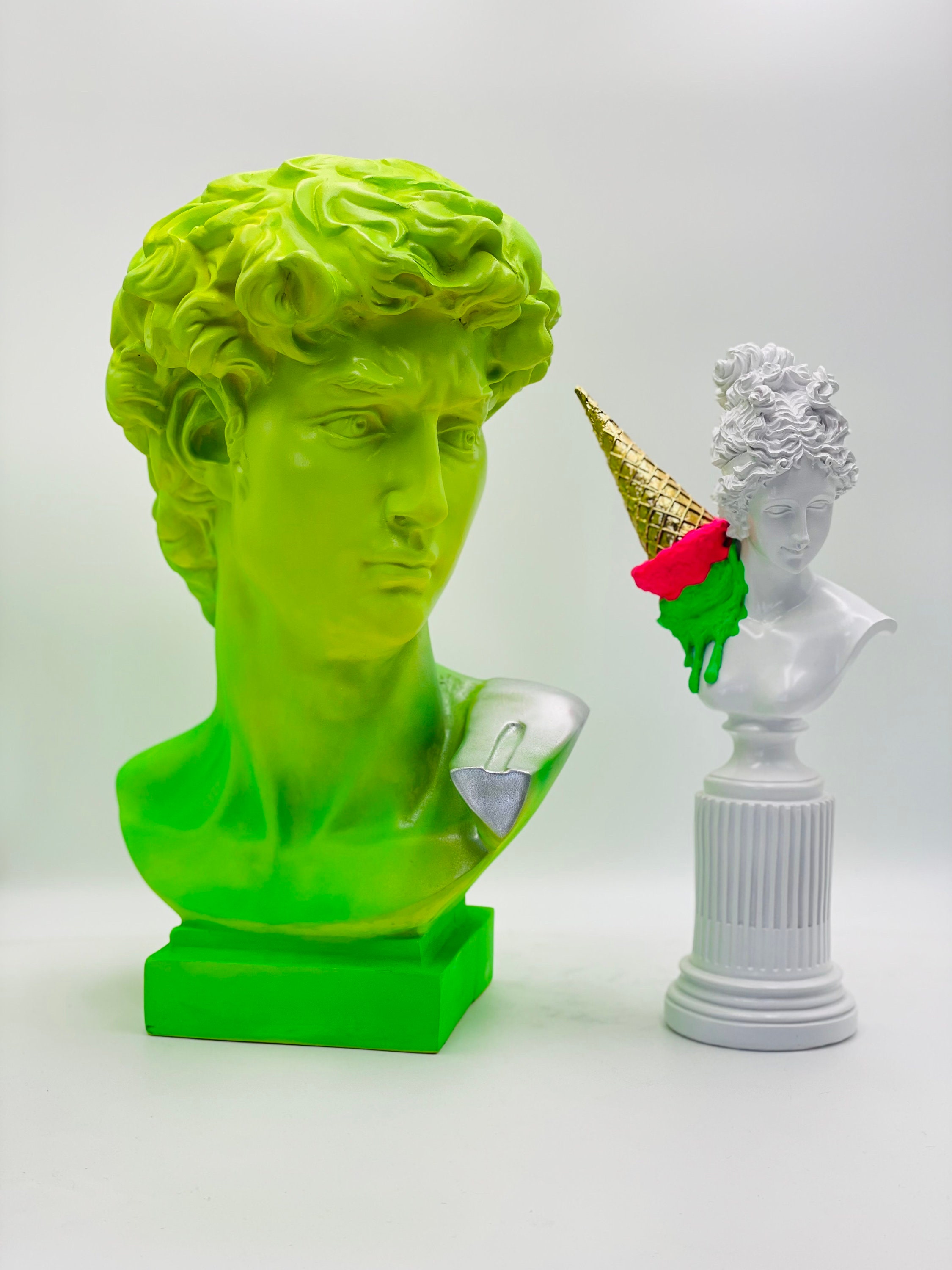 18” Big David Statue - Michelangelo David Bust - Museum Copy ...