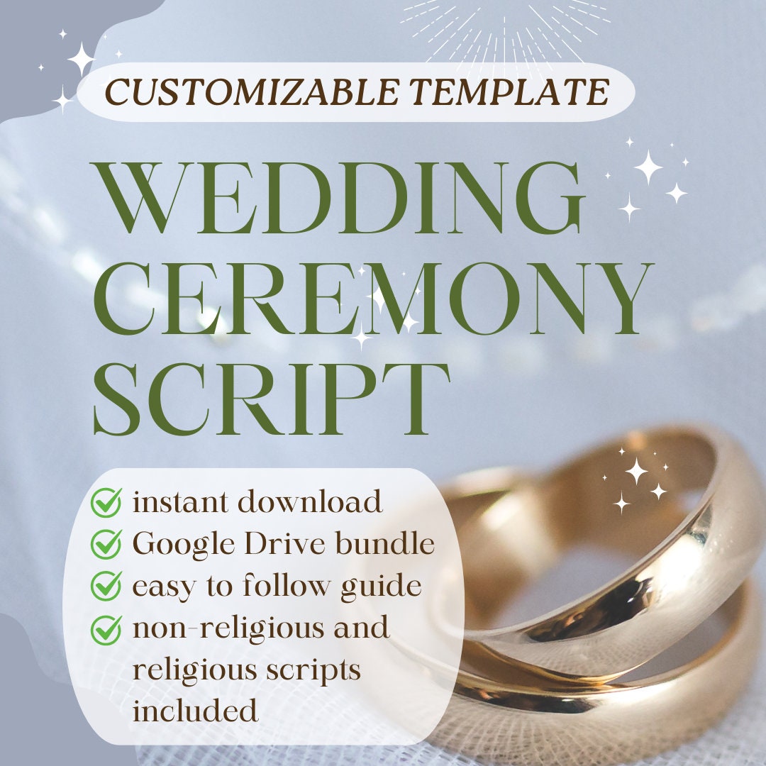Wedding Ceremony Template - Etsy
