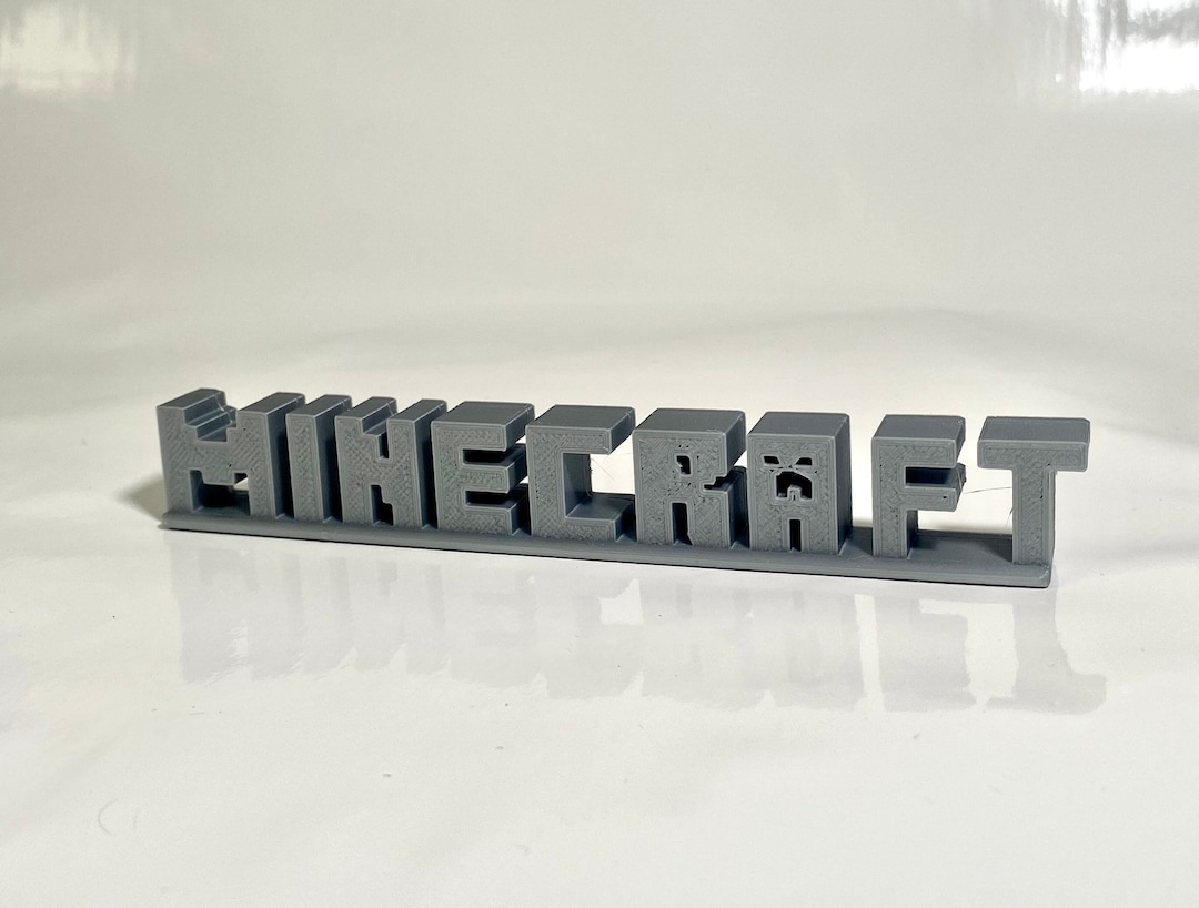 3d-printed Minecraft Logo - Etsy