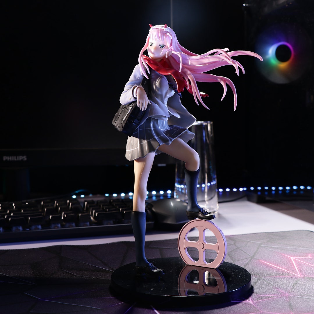 28cm-darling in the FRANXX 02-pink Hair Girl-school Uniform-anime Waifu ...