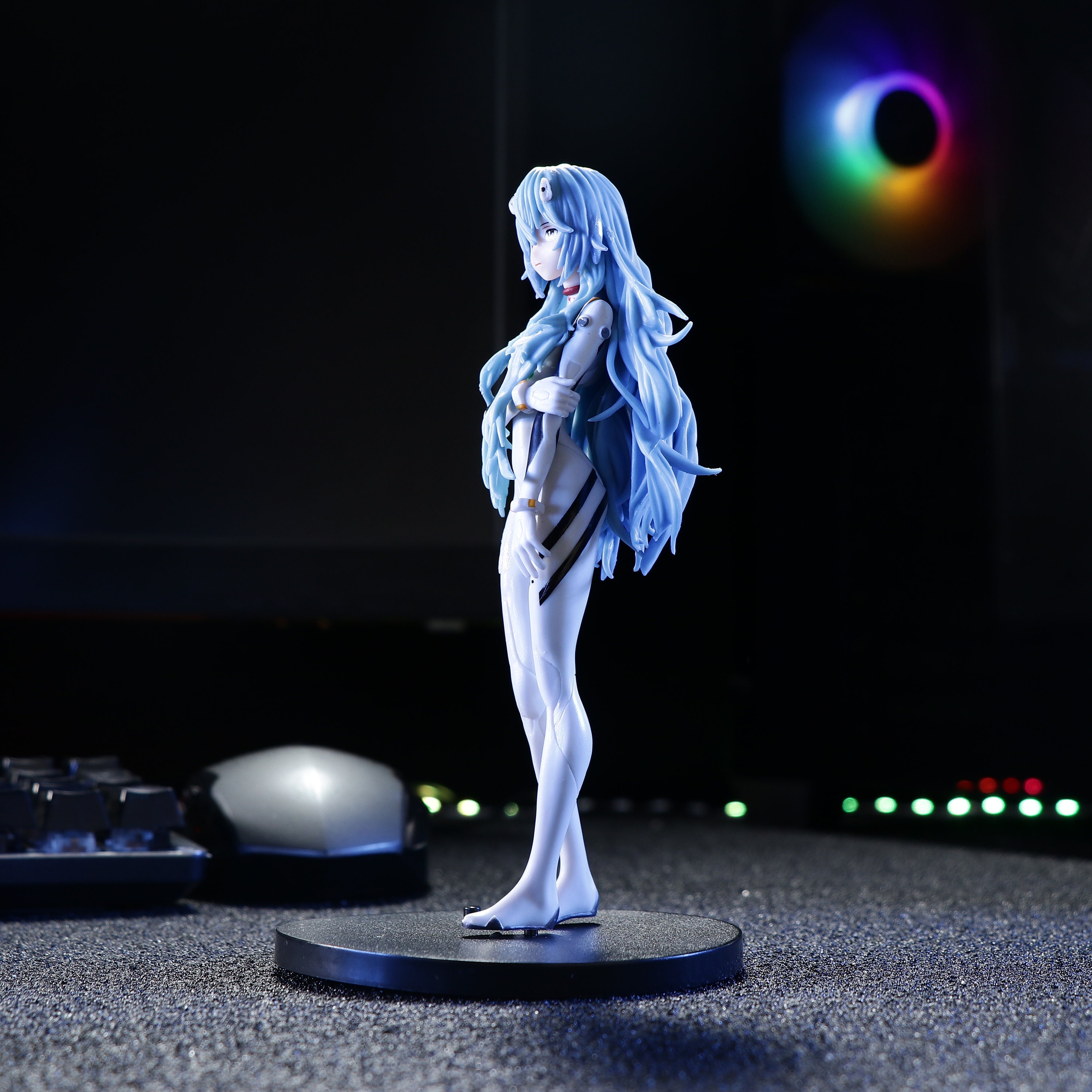 Blue Beauty-sitting Statue-anime Peripherals-birthday Gift for Him ...