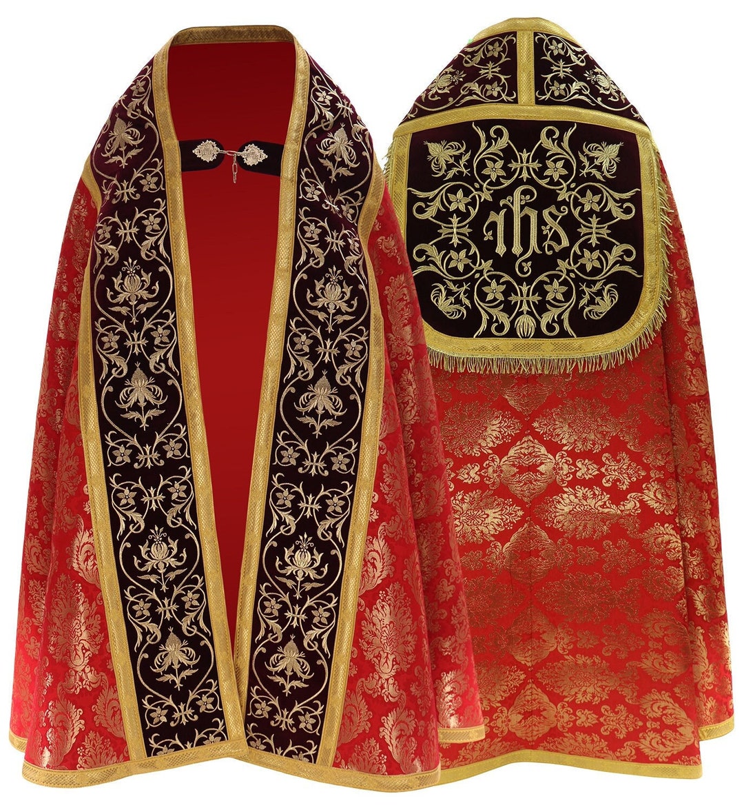 Roman Cope With Stole Vestment Kt674ac51h23 - Etsy