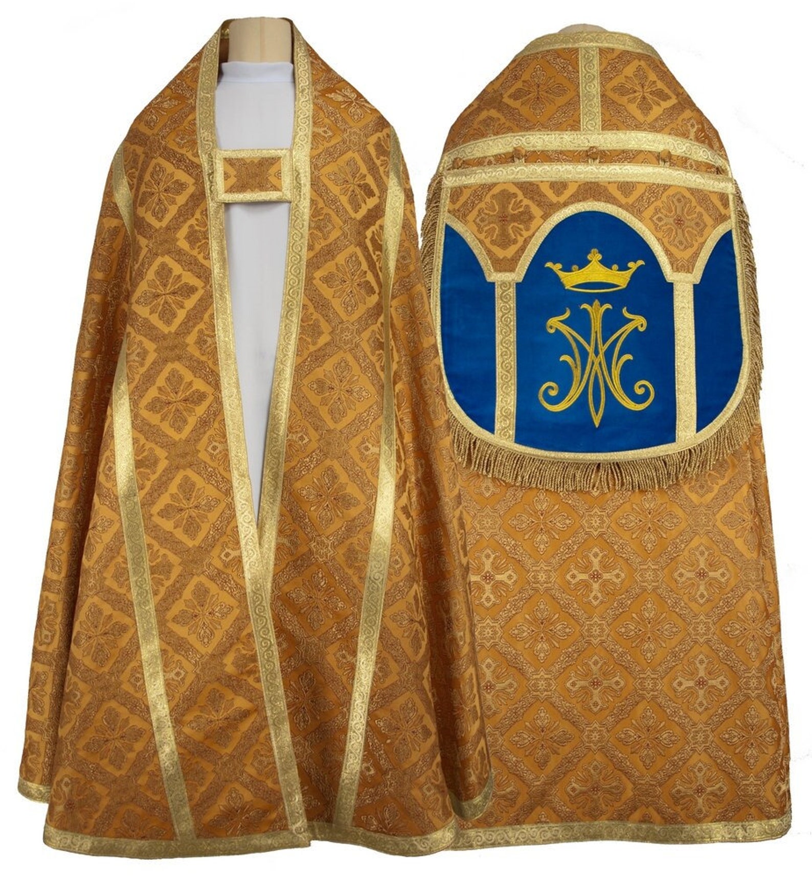 Marian Roman Cope With Stole Vestment KR2 - Etsy