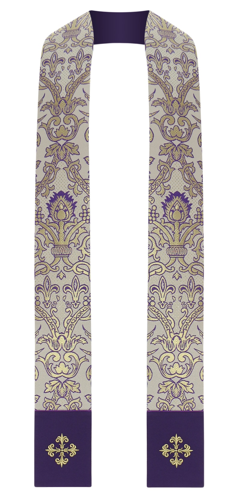 Violet Gothic Chasuble "advent" With Stole Vestment 527 - Etsy