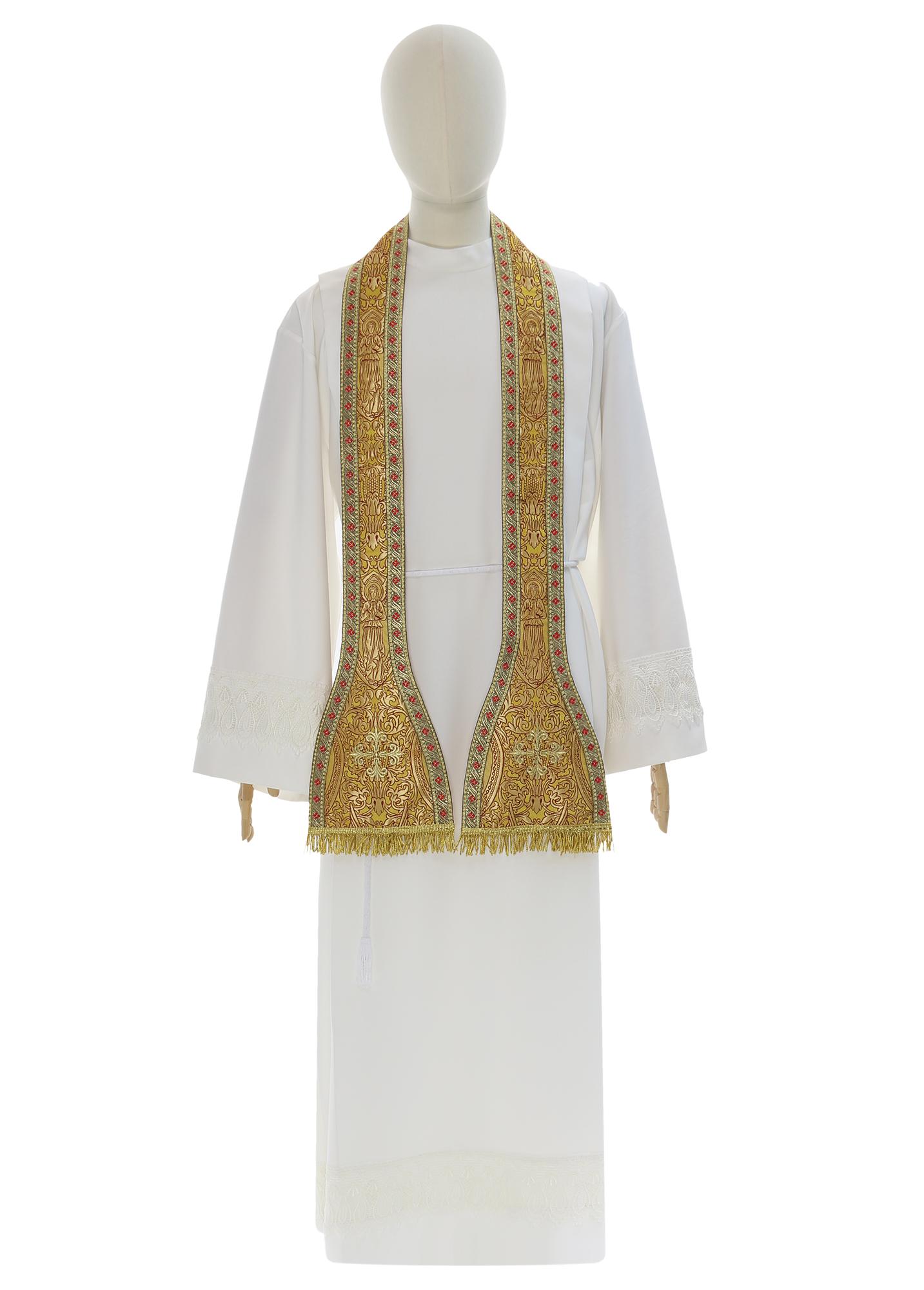 Roman Chasuble With Stole, Maniple, Burse and Chalice Veil Vestment - Etsy