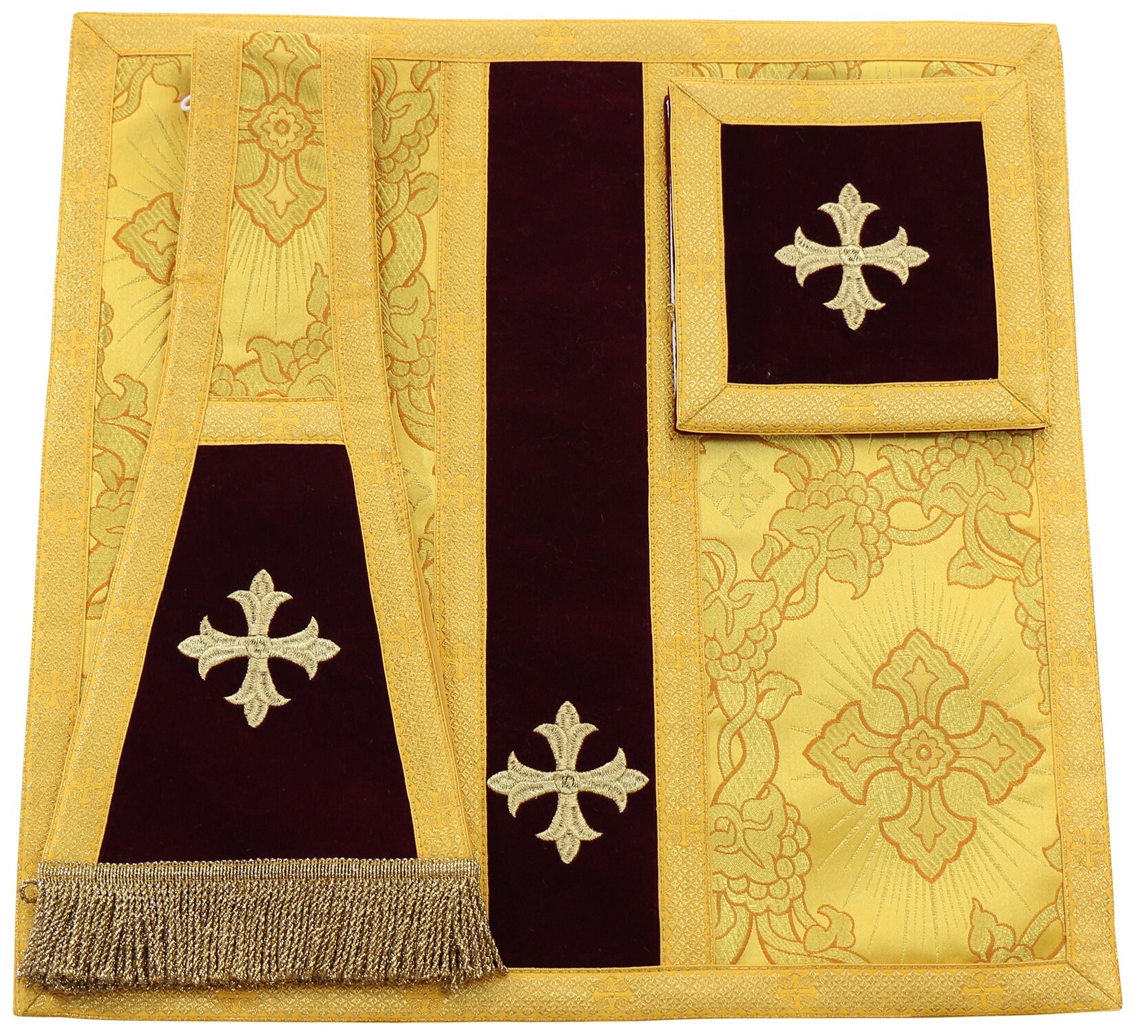 St. Philip Neri Chasuble With Stole, Maniple, Burse and Chalice Veil ...