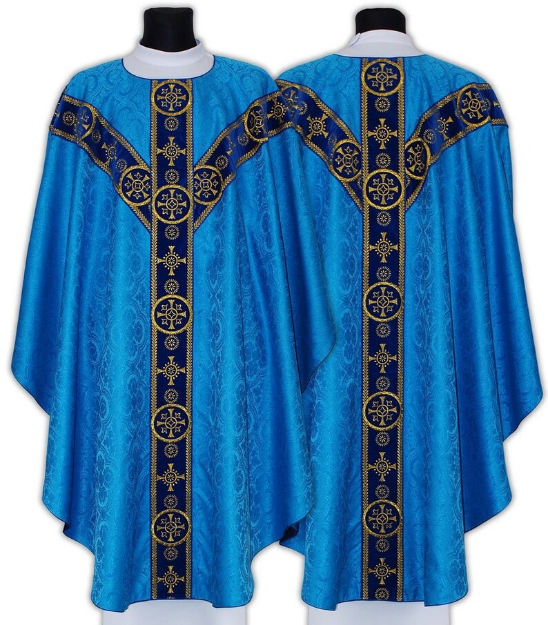 Semi-gothic Chasuble With Stole Vestment - Etsy