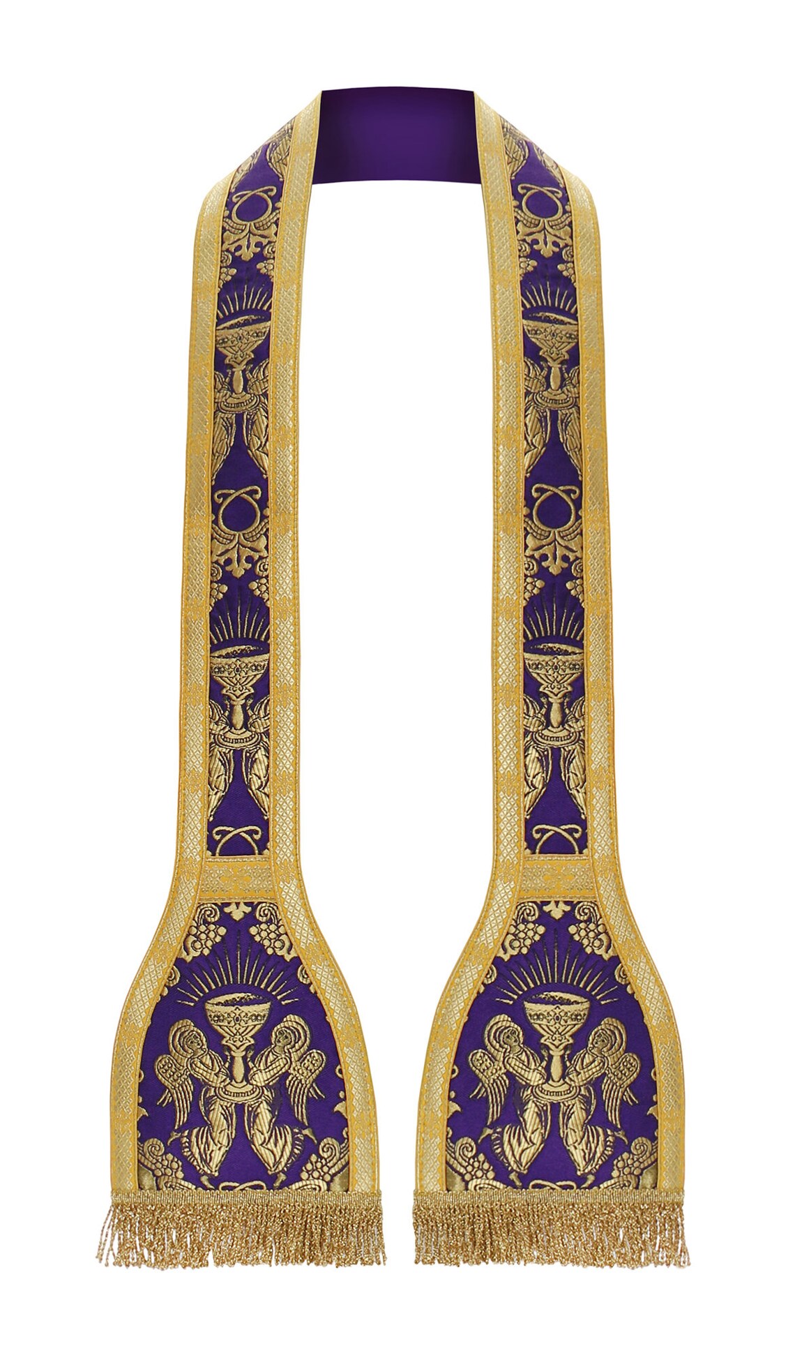 Roman Chasuble With Stole, Maniple, Burse and Chalice Veil Vestment - Etsy