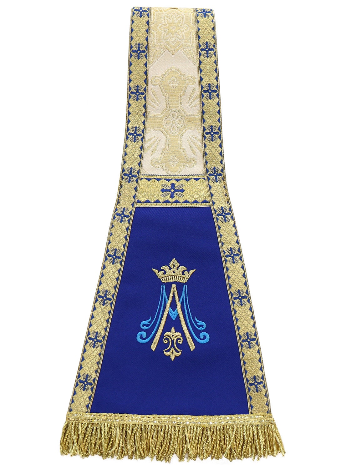 Marian St. Philip Neri Chasuble With Stole, Maniple, Burse and Chalice ...