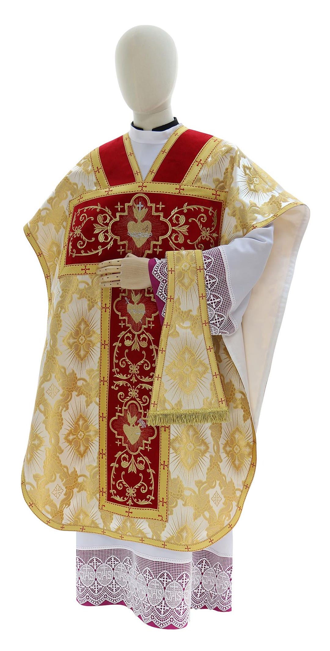 St. Philip Neri Chasuble "heart of Jesus, Mary, Joseph" With Stole ...