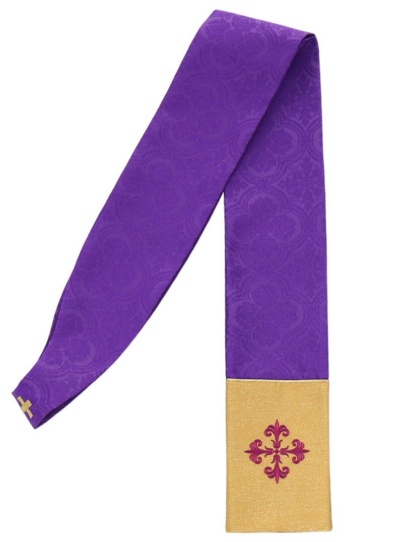 Violet Gothic Chasuble "advent" With Stole Vestment - Etsy