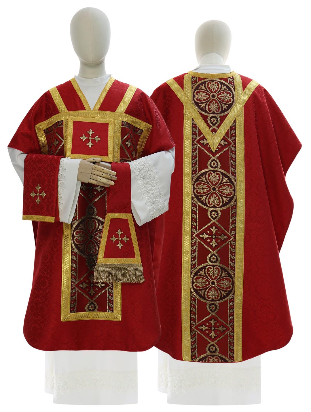 St. Philip Neri Chasuble With Stole, Maniple, Burse and Chalice Veil ...