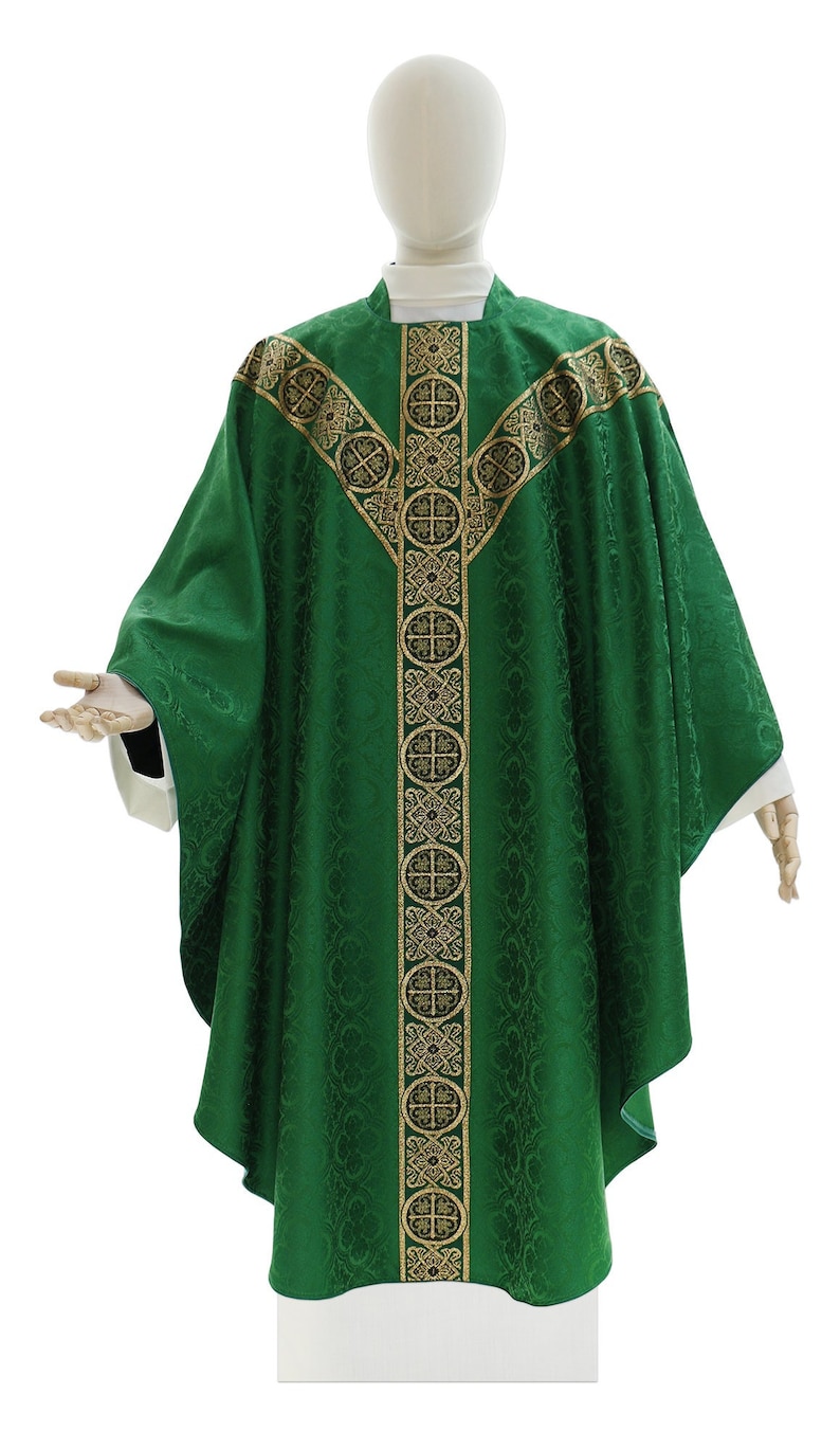Semi-gothic Chasuble With Stole Vestment - Etsy
