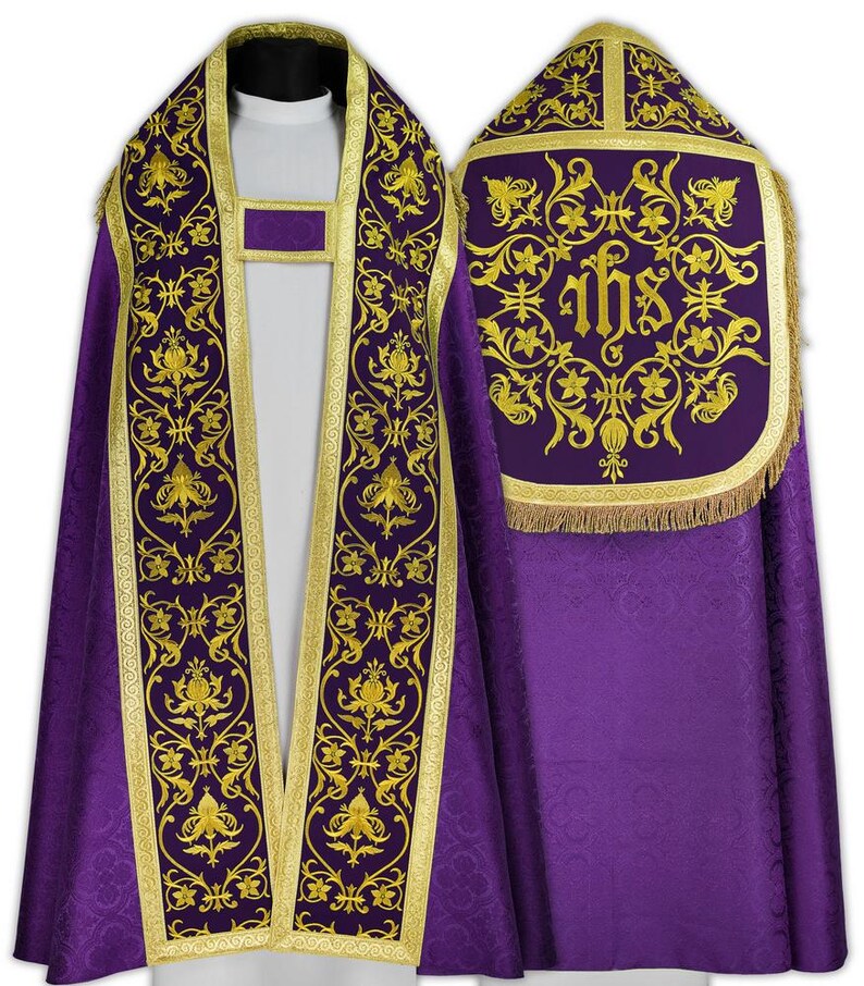 Roman Cope With Stole Vestment Kt674c25h23 - Etsy