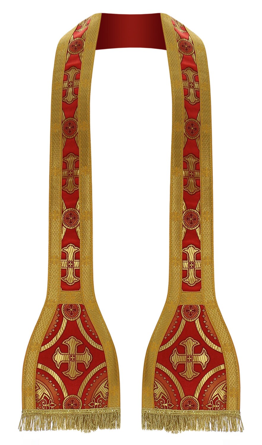 Roman Chasuble With Stole, Maniple, Burse and Chalice Veil Vestment ...