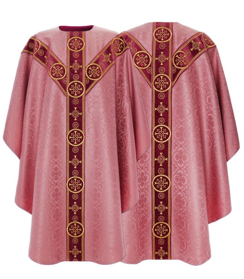 Semi-gothic Chasuble With Stole Vestment - Etsy