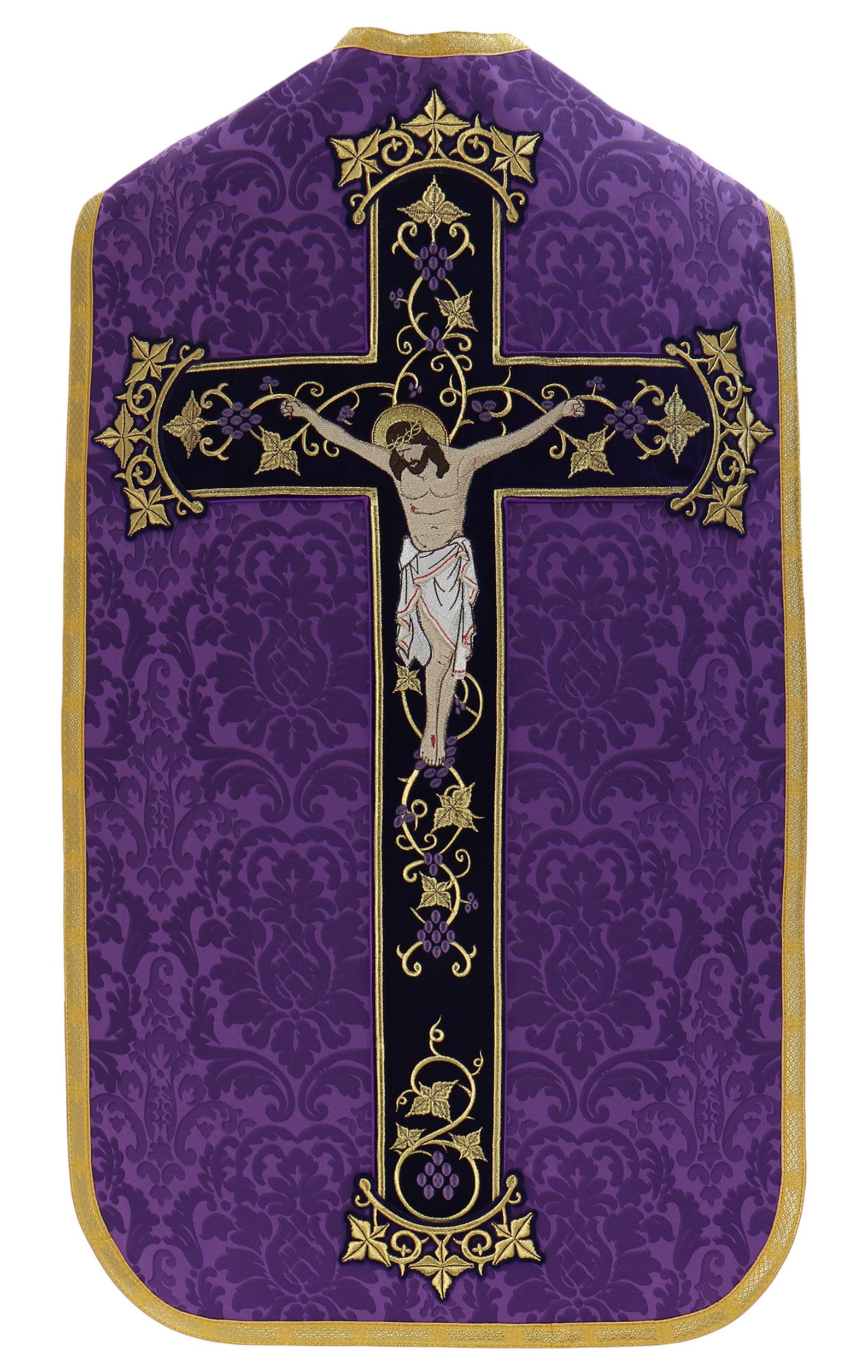 Roman Chasuble With Stole Maniple Burse and Chalice Veil - Etsy