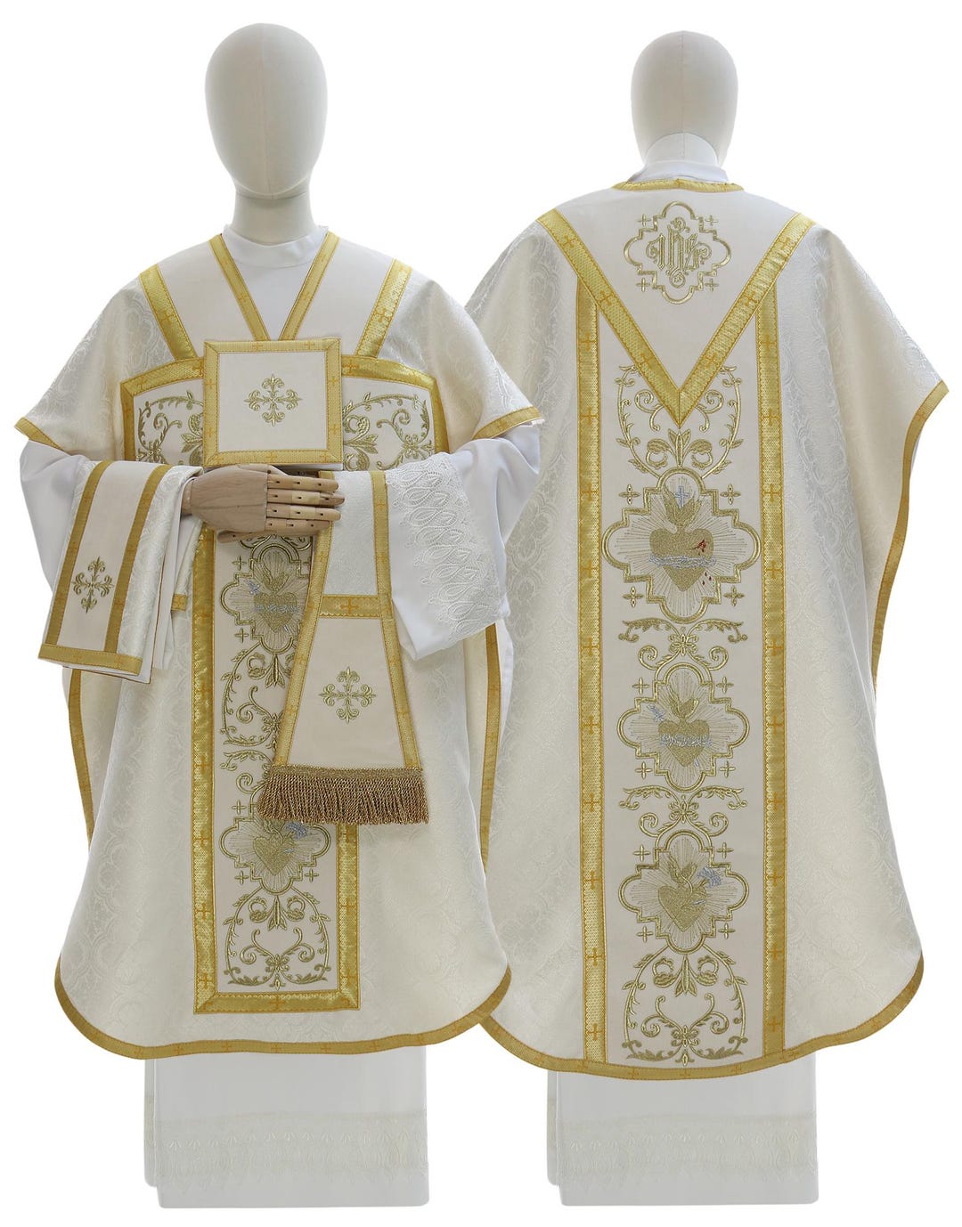 St. Philip Neri Chasuble "heart of Jesus, Mary, Joseph" With Stole ...