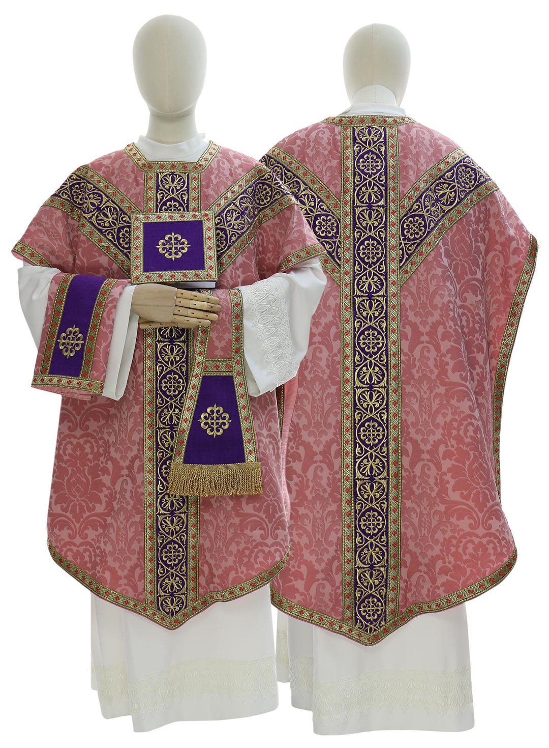 St. Philip Neri Chasuble With Stole, Maniple, Burse and Chalice Veil ...