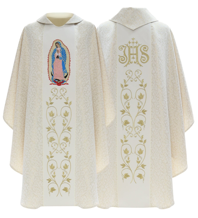 Marian Gothic Chasuble "guadalupe" With Stole Vestment - Etsy