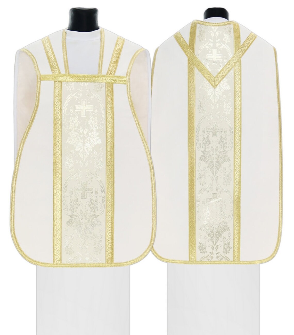 Roman Chasuble With Stole, Maniple, Burse and Chalice Veil Vestment - Etsy