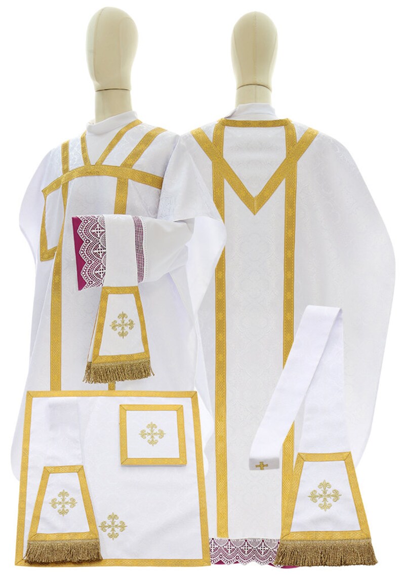 St. Philip Neri Chasuble With Stole, Maniple, Burse and Chalice Veil ...