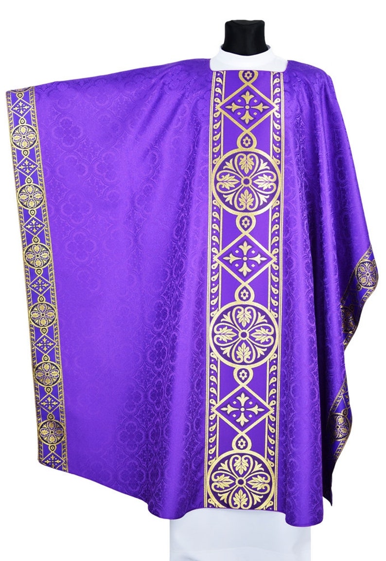 Monastic Chasuble With Stole Vestment MX013 - Etsy