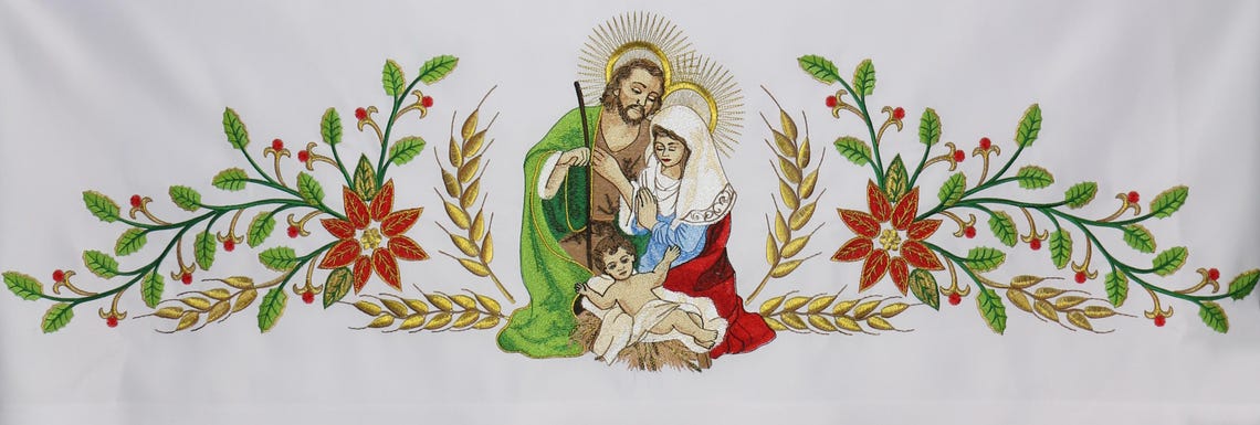 Church Altar Cloth for Christmas "star of Bethlehem" - Etsy