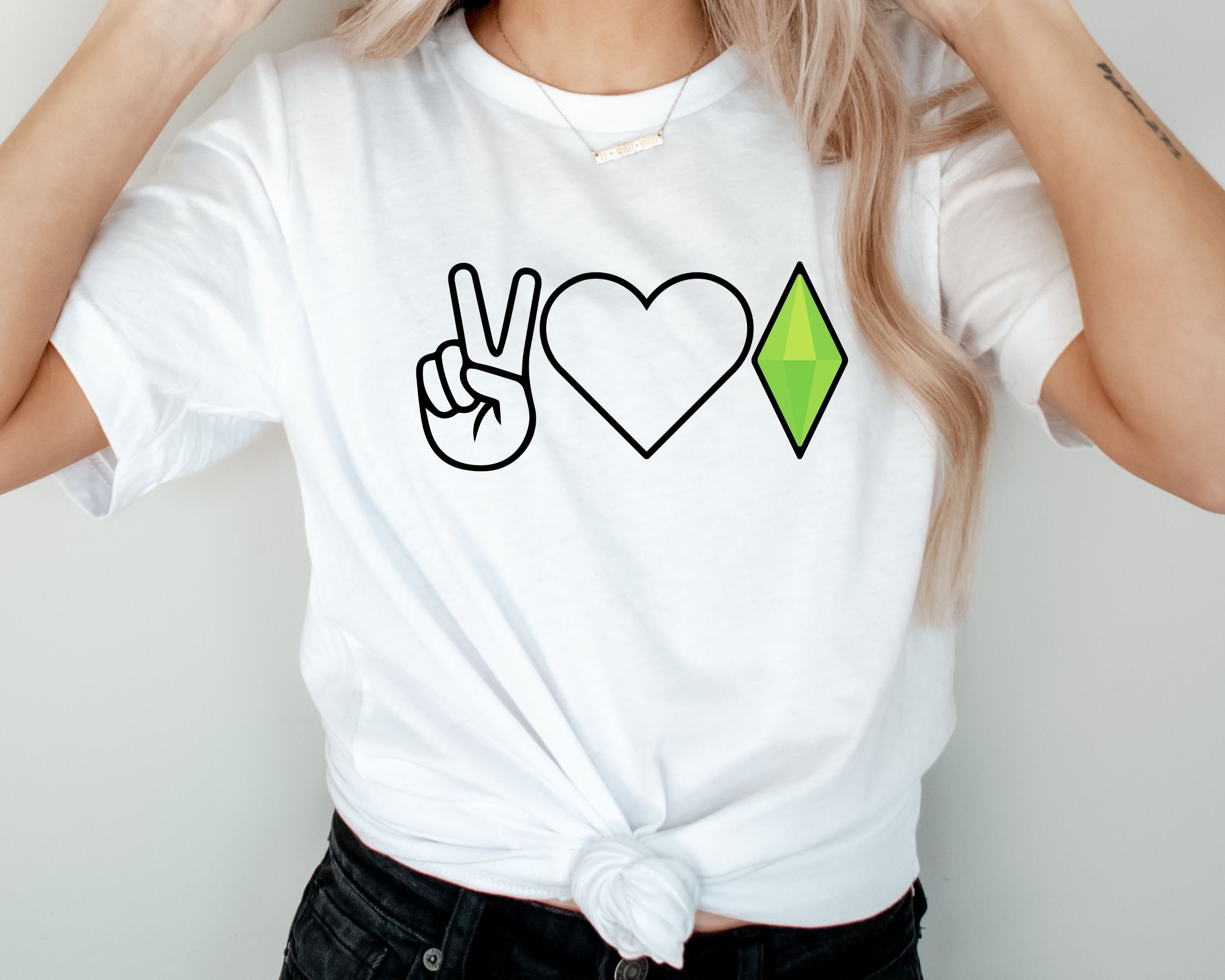 Peace Love Sims Sims Shirt the Sims 4 Sims T Shirt - Etsy