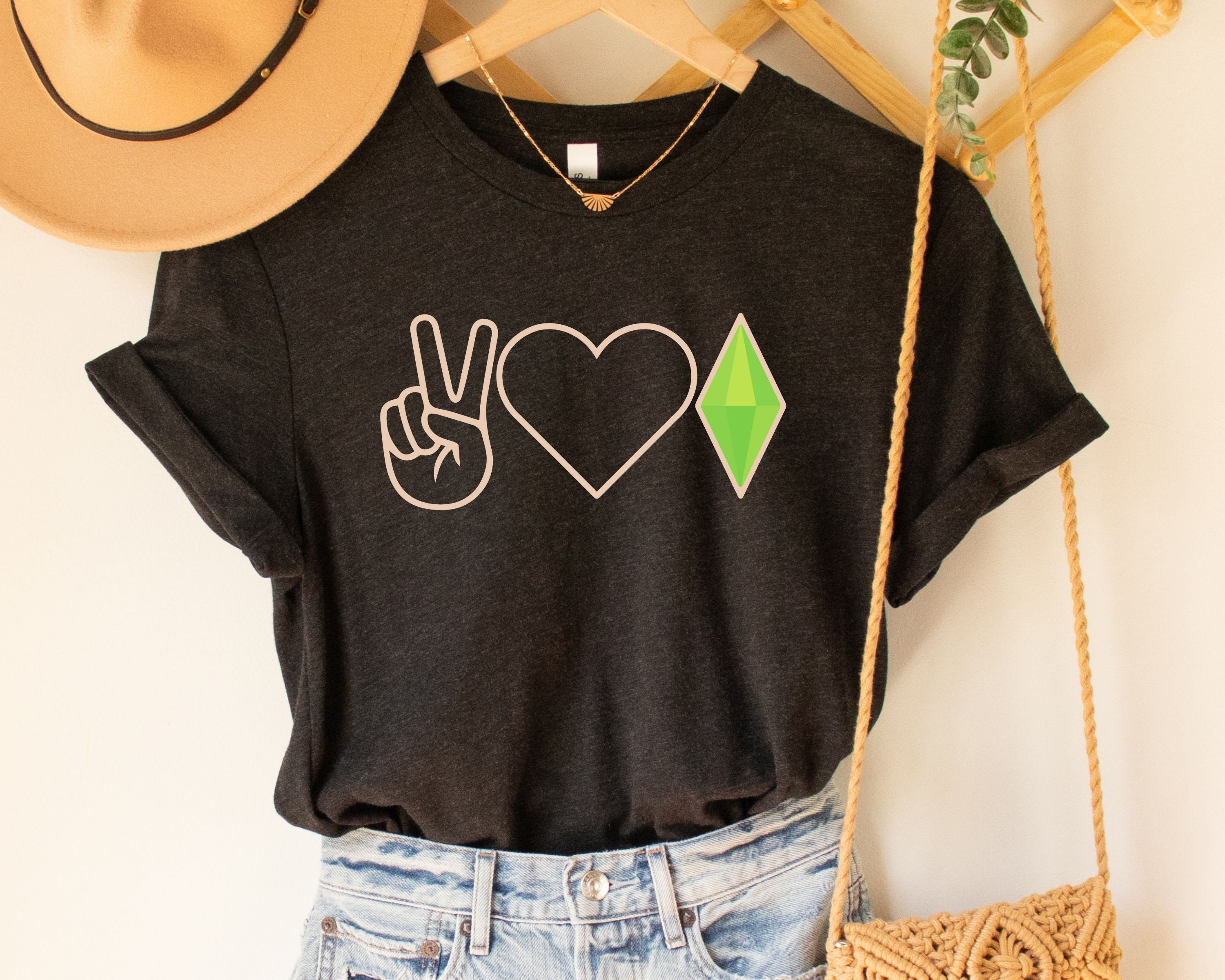 Peace Love Sims Sims Shirt the Sims 4 Sims T Shirt - Etsy
