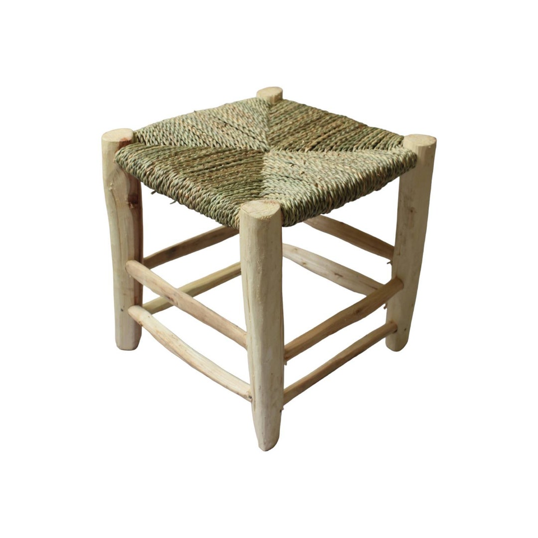 Moroccan Rattan High Bar Stools Handcrafted Chair Braid Straw - Etsy