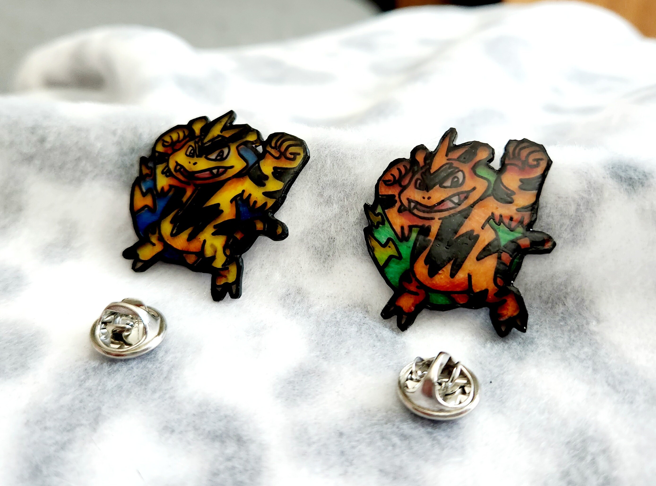 Electric Pokemon Shrink Plastic Pins - Etsy