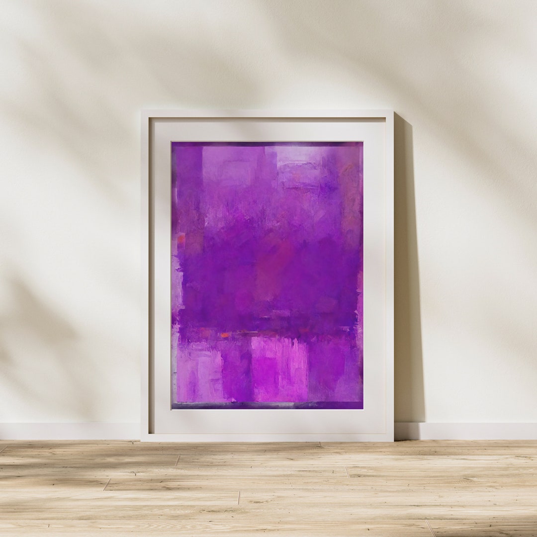 Abstract Purple Colorway Print | Modern Wall Art | Contemporary Home ...