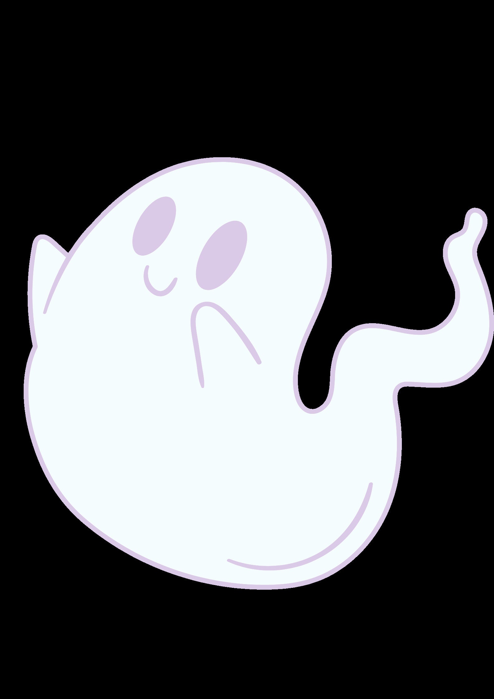 Cute Halloween Ghosts PNG and Svgs Set of 4 - Etsy