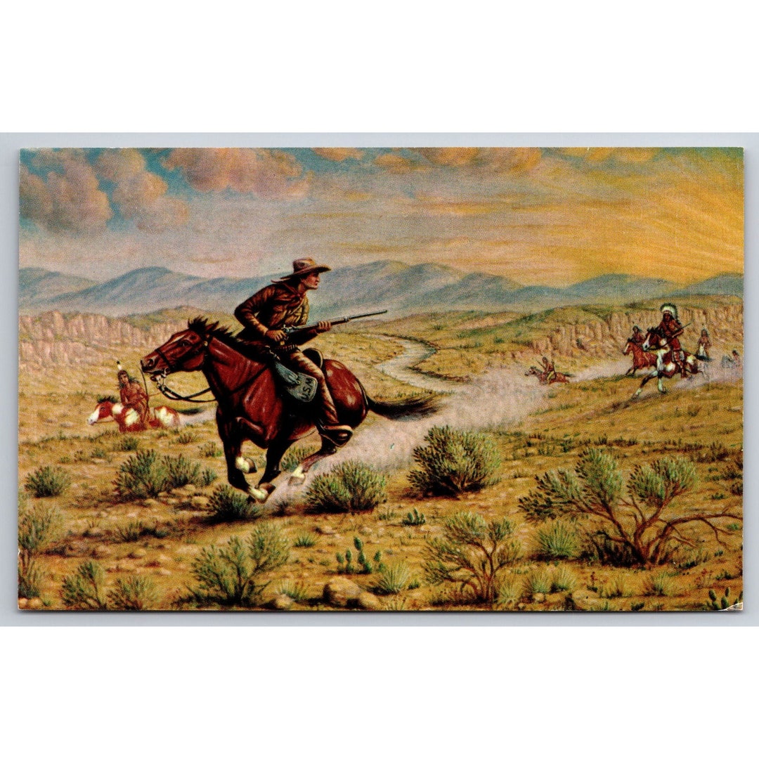 Postcard Vintage Buffalo Bill Pony Express Memorial Museum Lookout ...