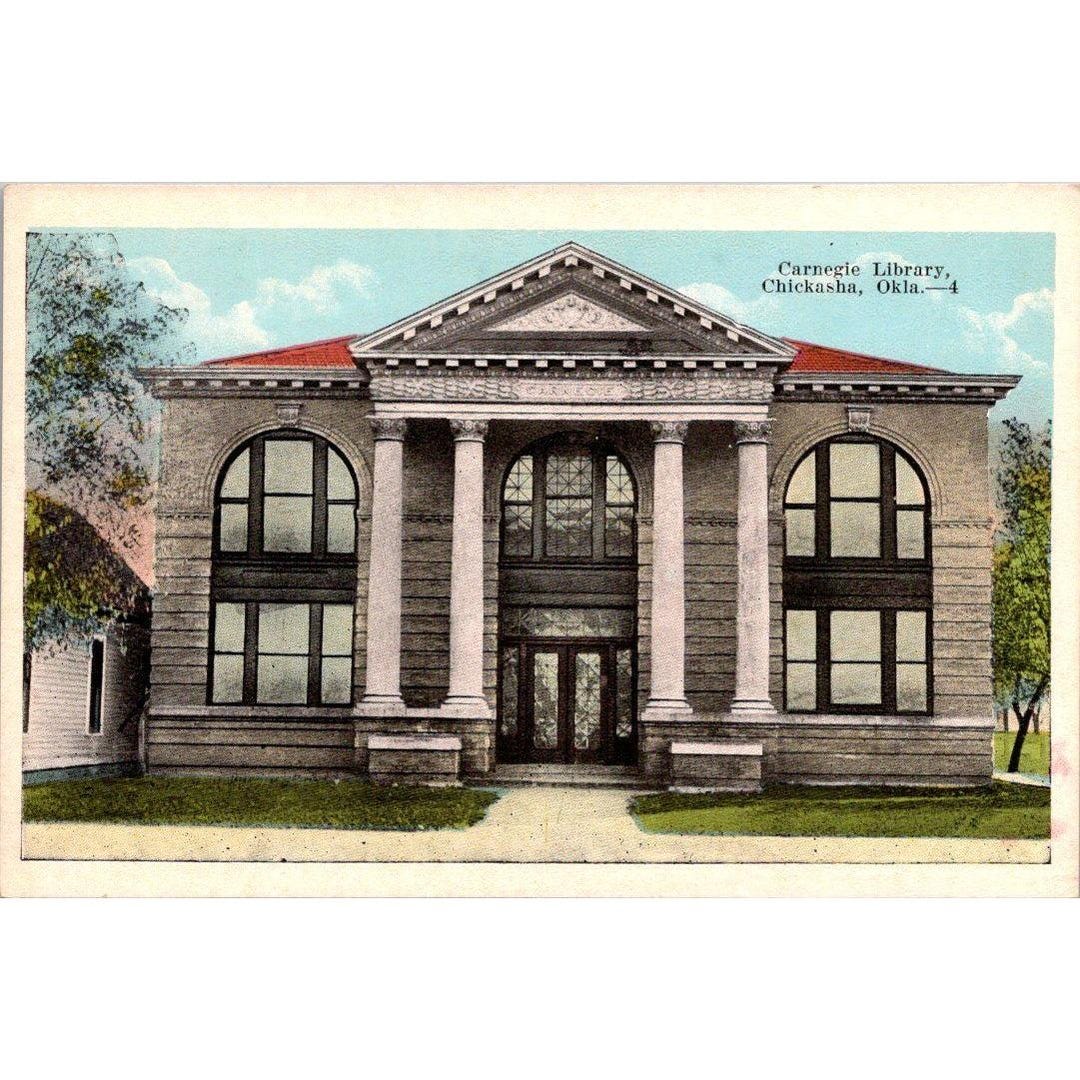 Vintage Postcard Carnegie Library Chickasha Oklahoma OK – E.C. Kropp ...