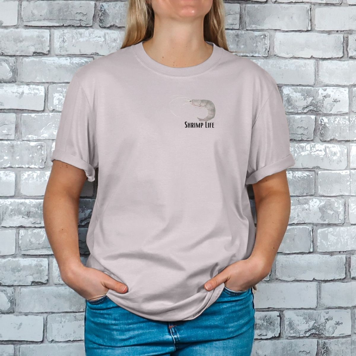 Shrimp Life T Shirt, Big Shrimp on the Back, Shrimp T-shirt, Fishing ...