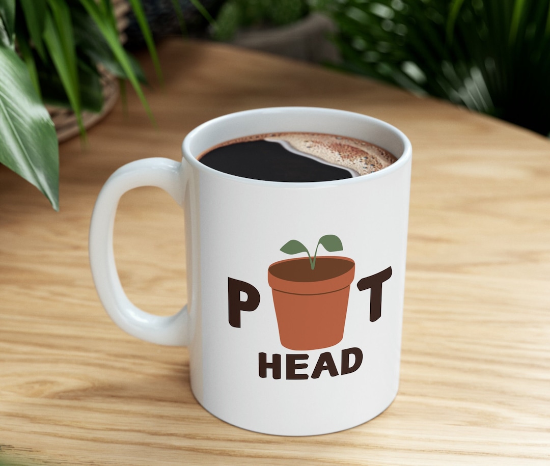 Pot Head Mug, Coffee Mugs, Coffee Cup, Girlfriend Gift, Best Friend ...