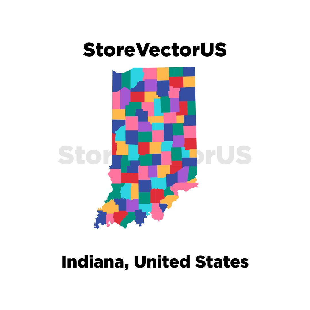 Indiana | Printable Map of the State of Indiana | Printable Map of the ...