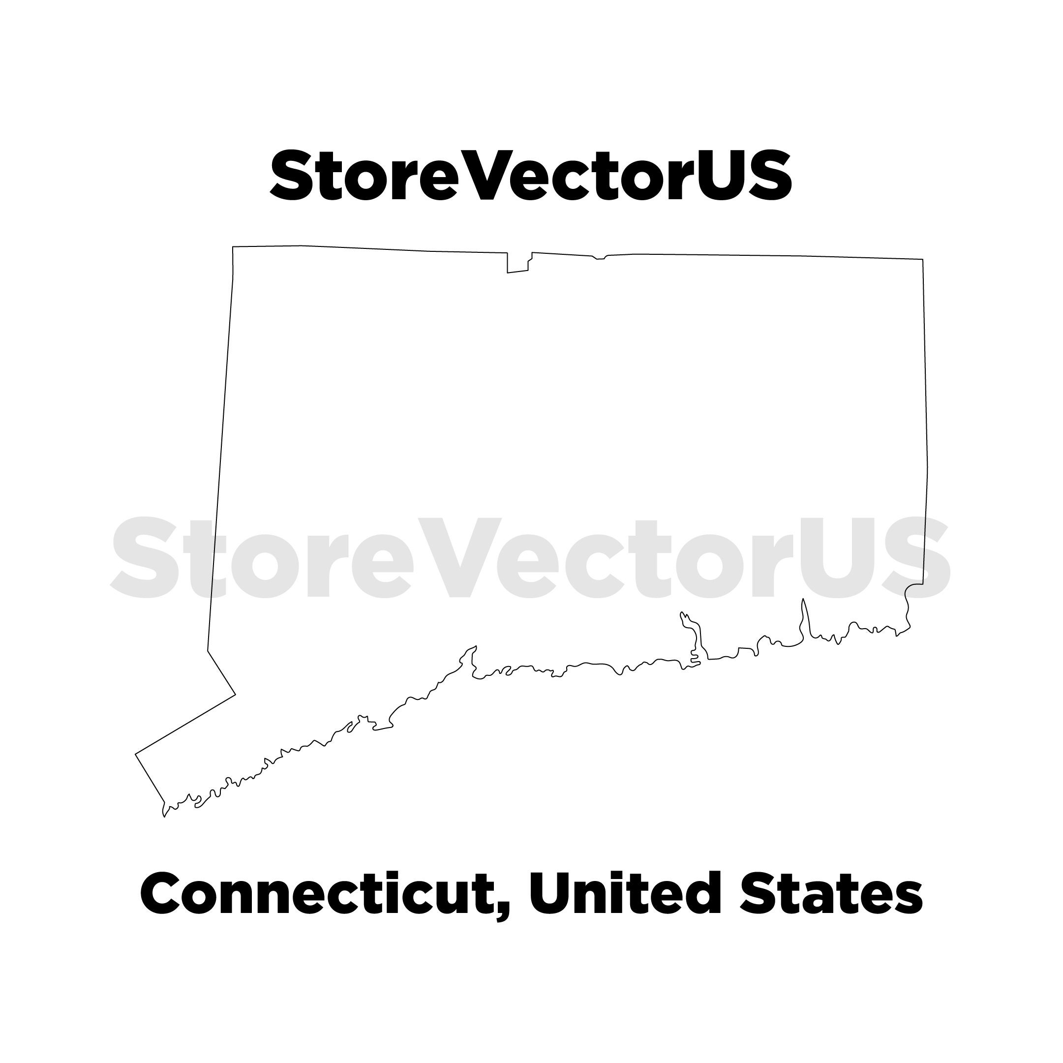 Connecticut | Printable Map of the State of Connecticut | Printable Map ...