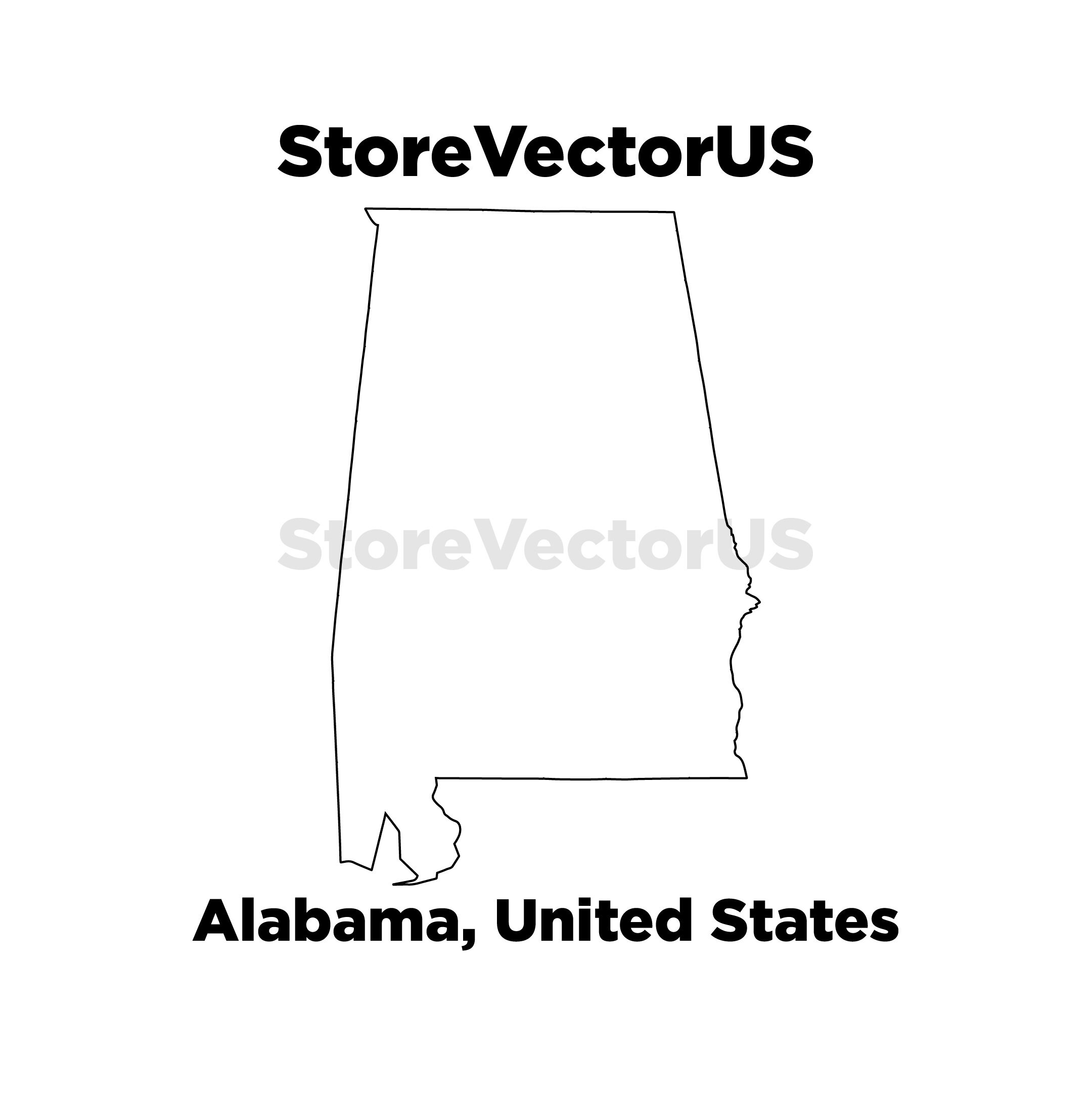 Alabama | Printable Map of the State of Alabama | Printable Map of the ...