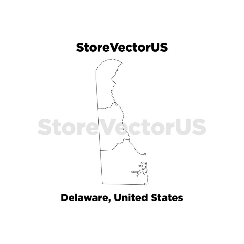 Delaware | Printable Map of the State of Delaware | Printable Map of ...
