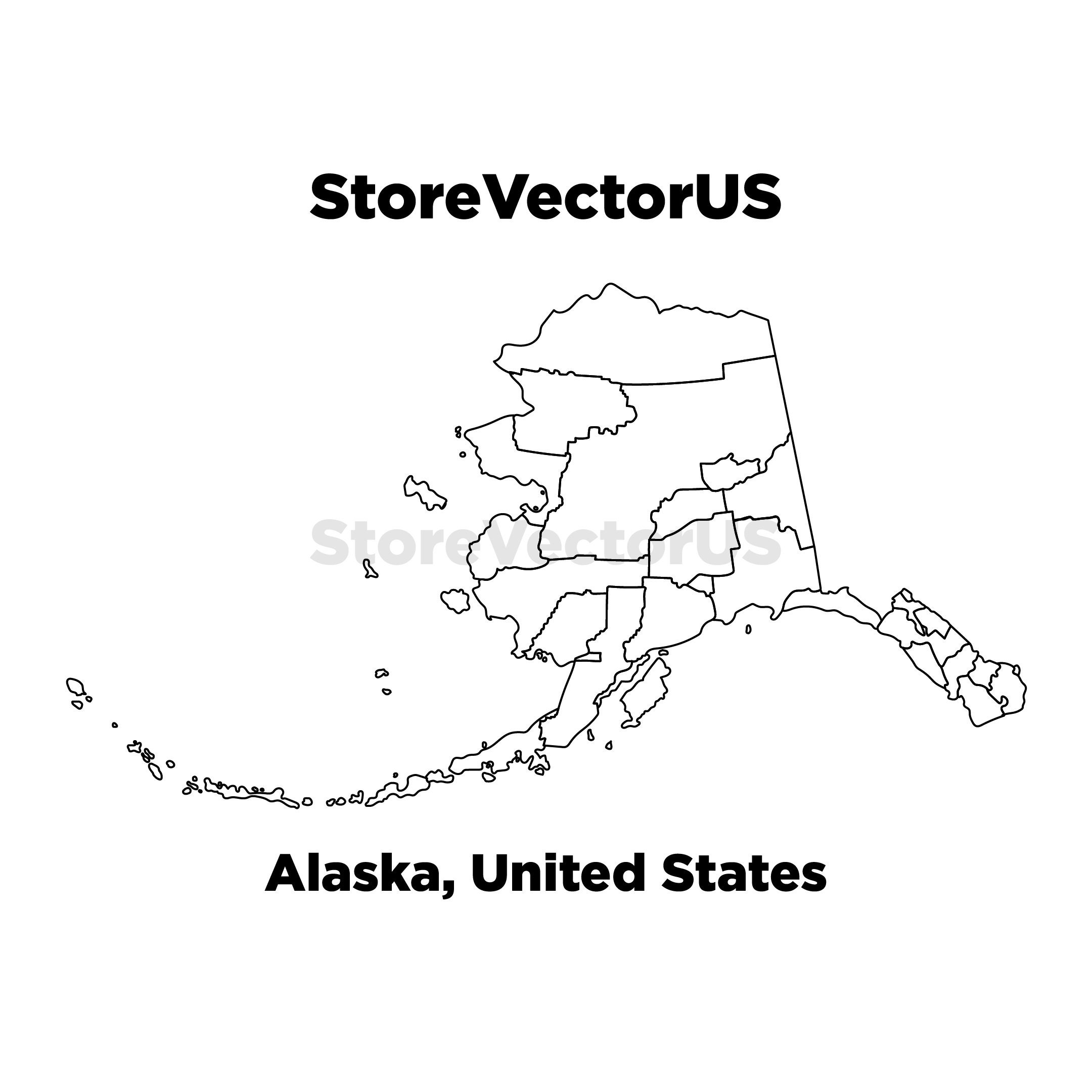 Alaska | Printable Map of the State of Alaska | Printable Map of the ...