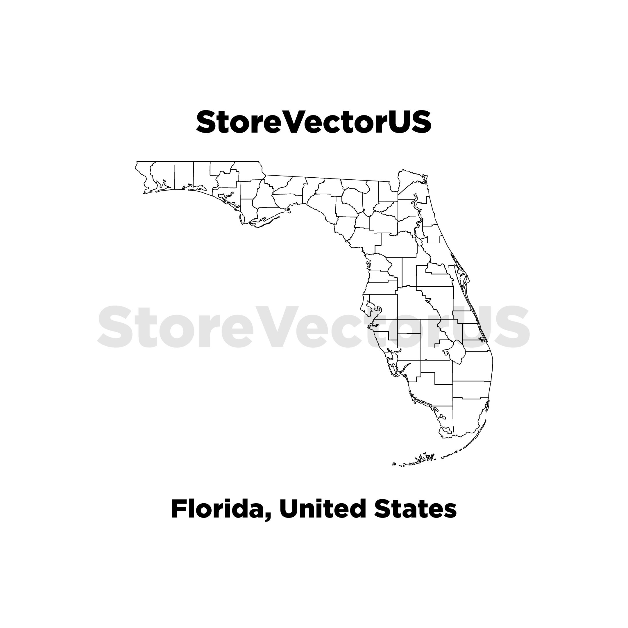 Florida | Printable Map of the State of Florida | Printable Map of the ...