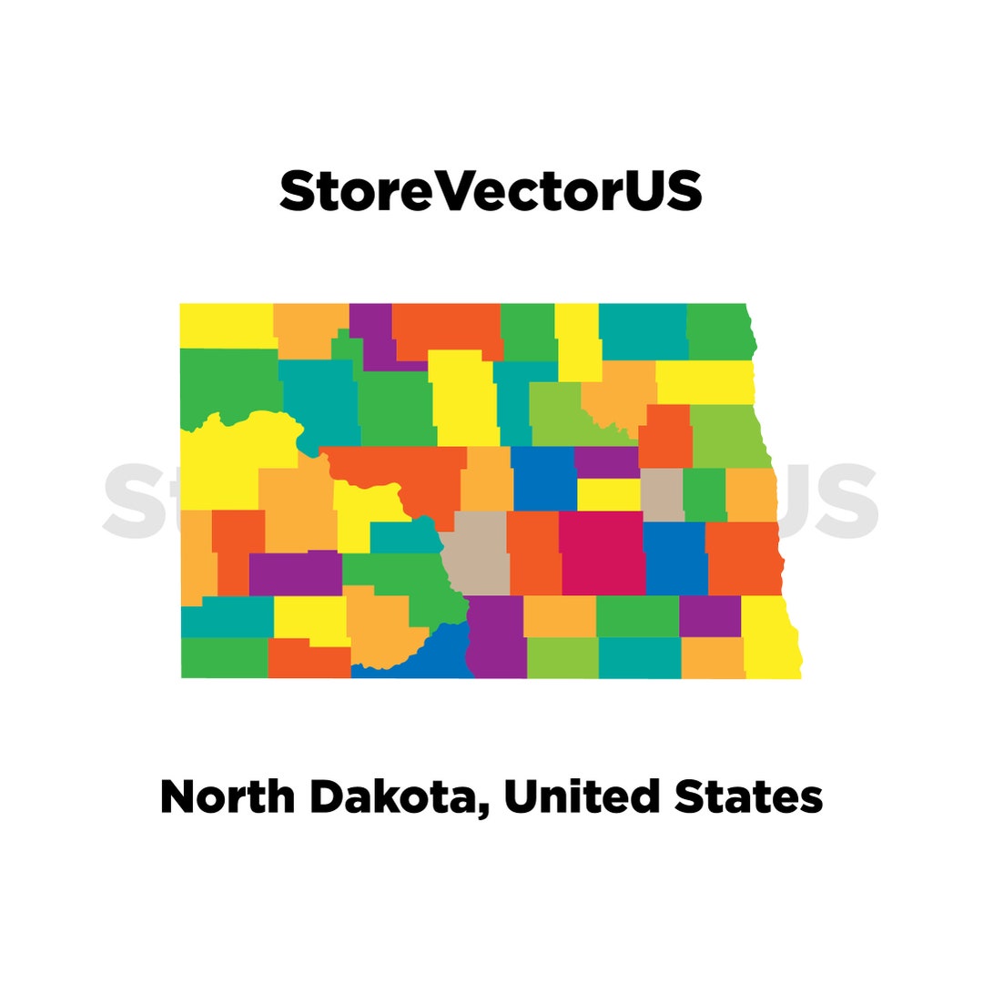 North Dakota | Printable Map of the State of North Dakota | Printable ...
