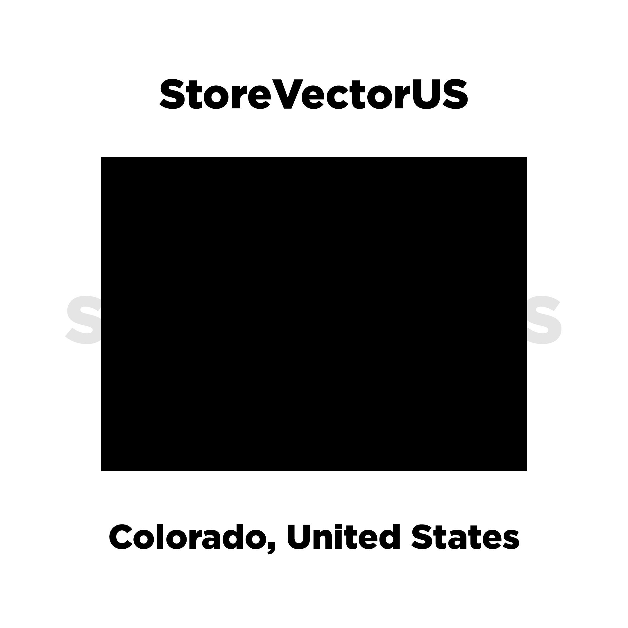 Colorado Printable Map of the State of Colorado Printable - Etsy