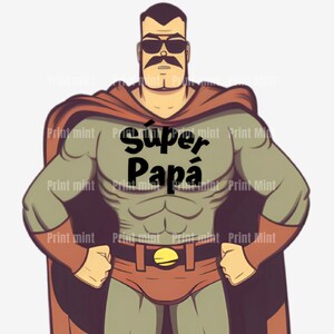 Súper Papá Digital Image300 Dpi Graphic for T-shirt, Cup ...