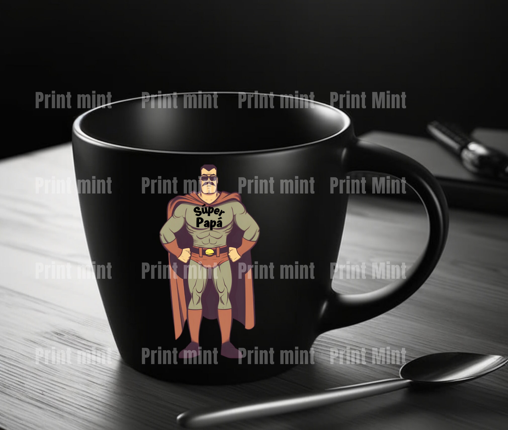 Súper Papá Digital Image300 Dpi Graphic for T-shirt, Cup ...