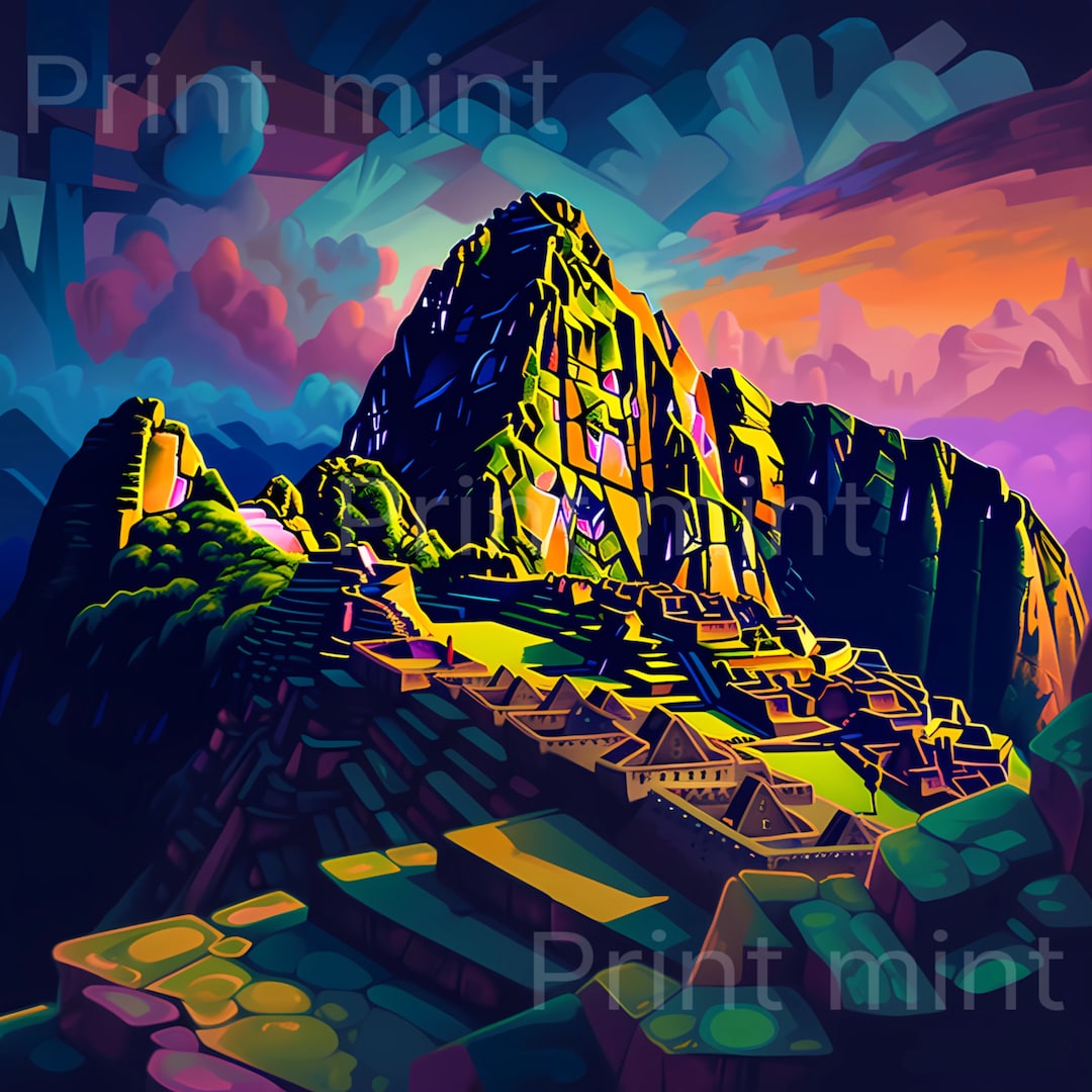 Machu Picchu Digital Image300 Dpi Graphic for T-shirt, Cup ...